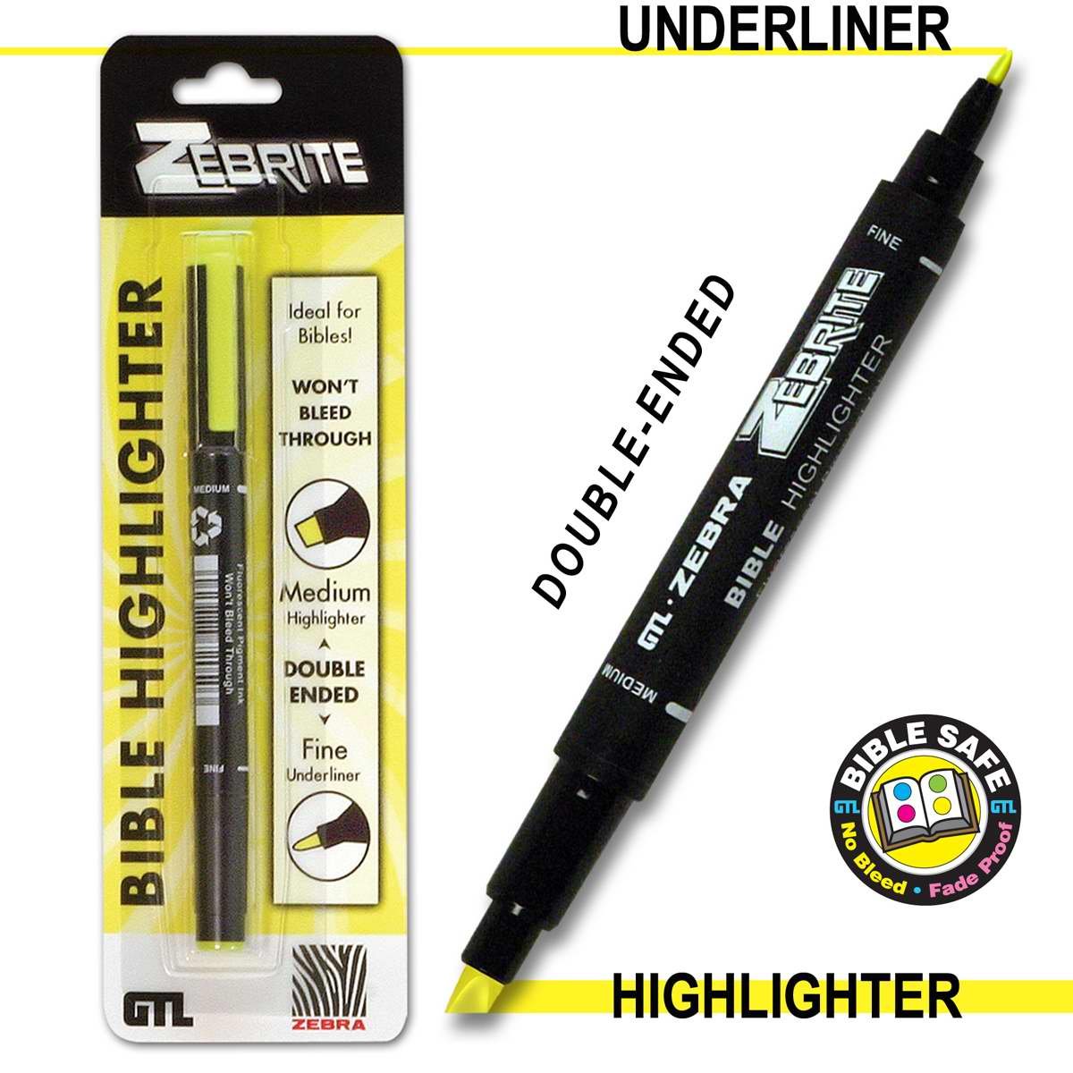 Zebrite Double Ended Highlighter – Golden Springs Christian Bookstore